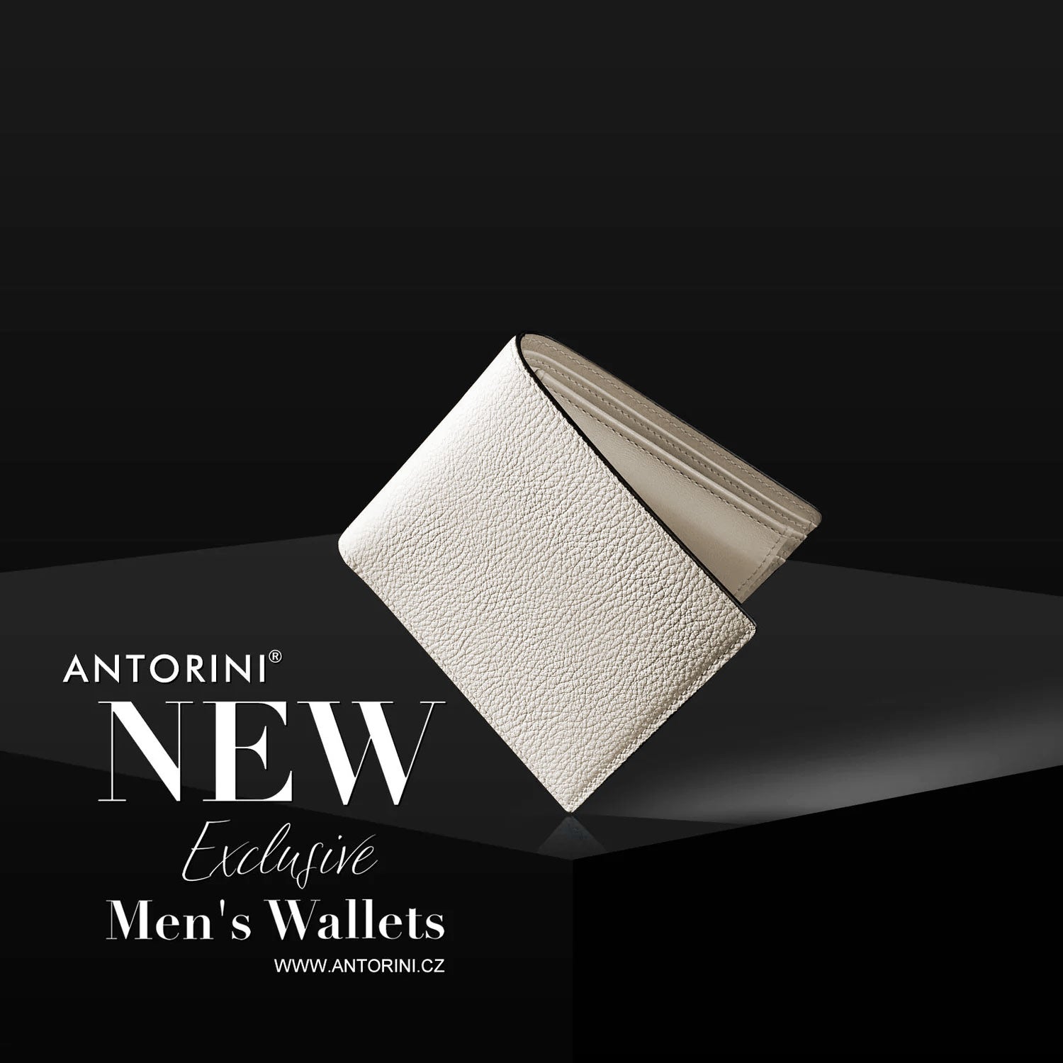 Men's 8cc Bifold Wallet ANTORINI Exedra, Cream – ANTORINI®