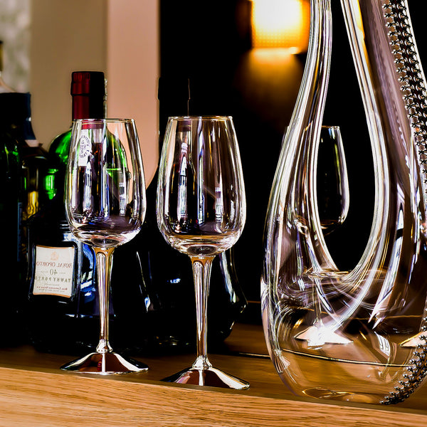 Wine Glass Eleganza with silver-plated base – ANTORINI®