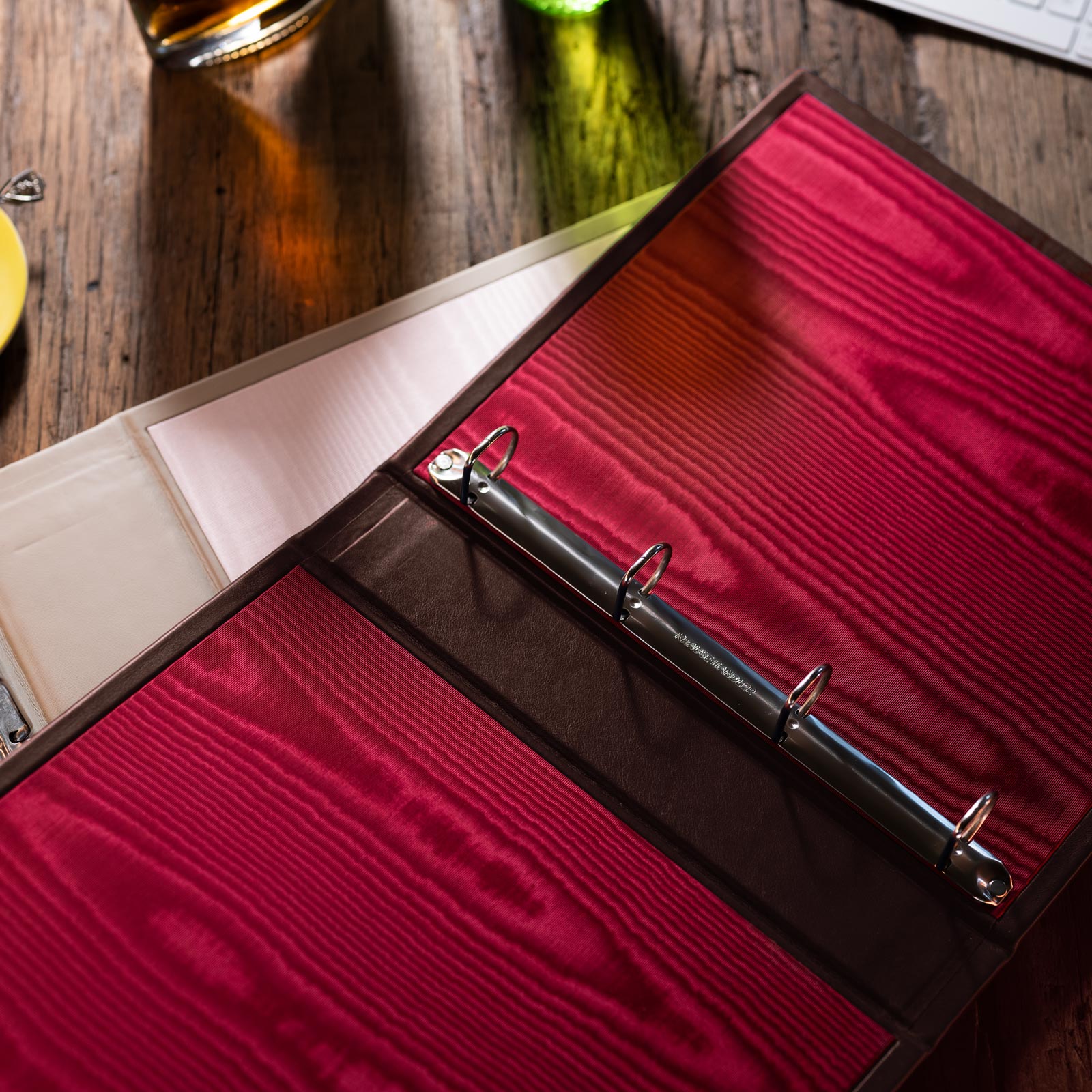 Luxury Leather Office A4 Ring Binder, Brown – ANTORINI®