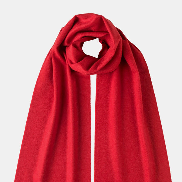 Oversized Cashmere Scarf, Red – ANTORINI®