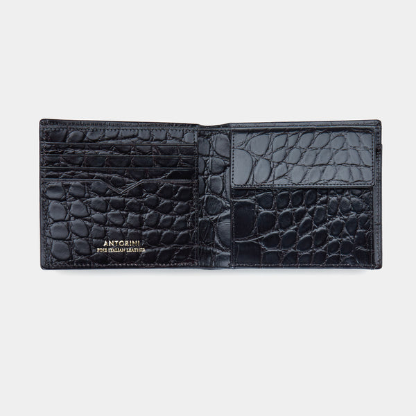 Men's Wallet ANTORINI Elite in Black Croc – ANTORINI®