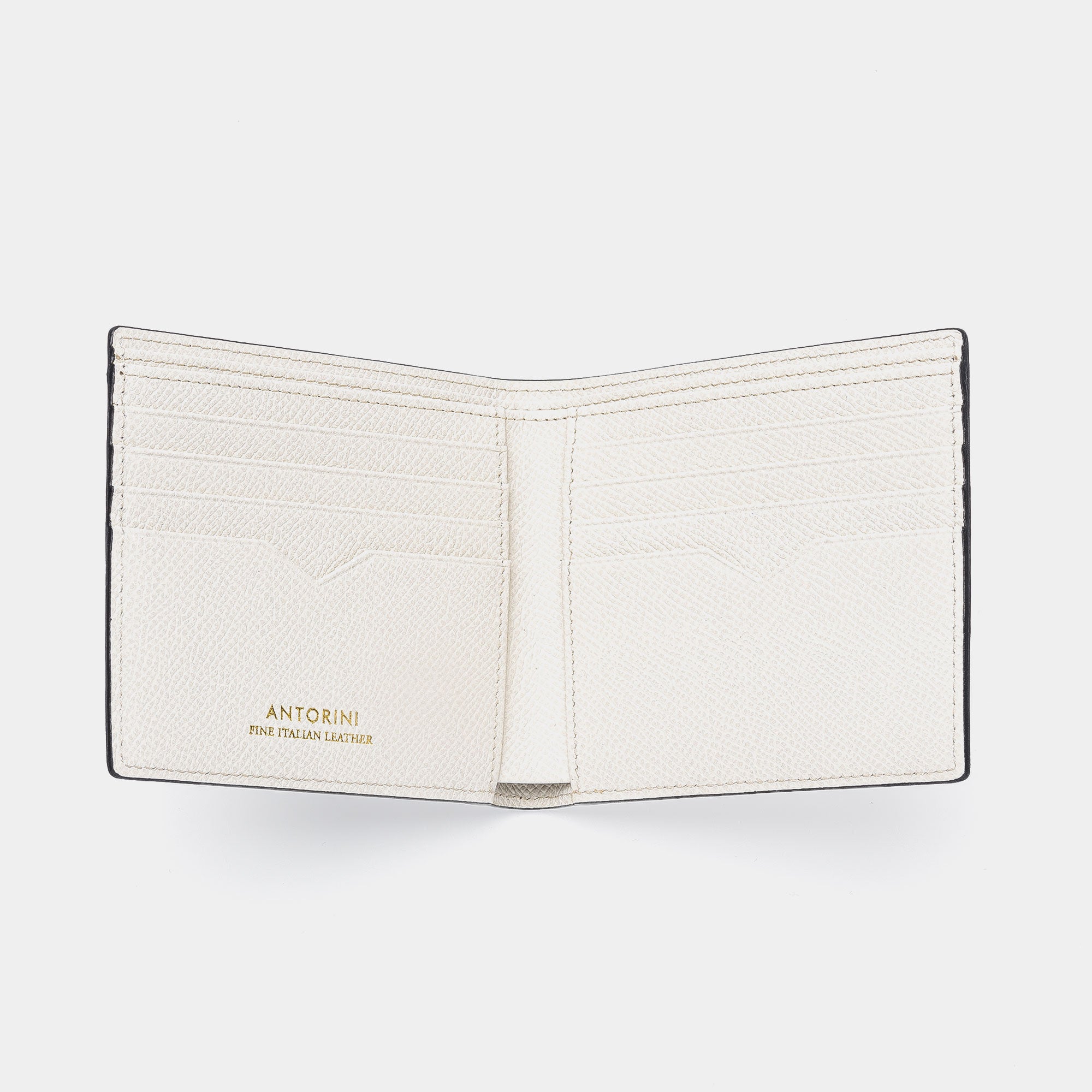 Men's Leather 8cc Wallet ANTORINI Gritti, Off-White – ANTORINI®