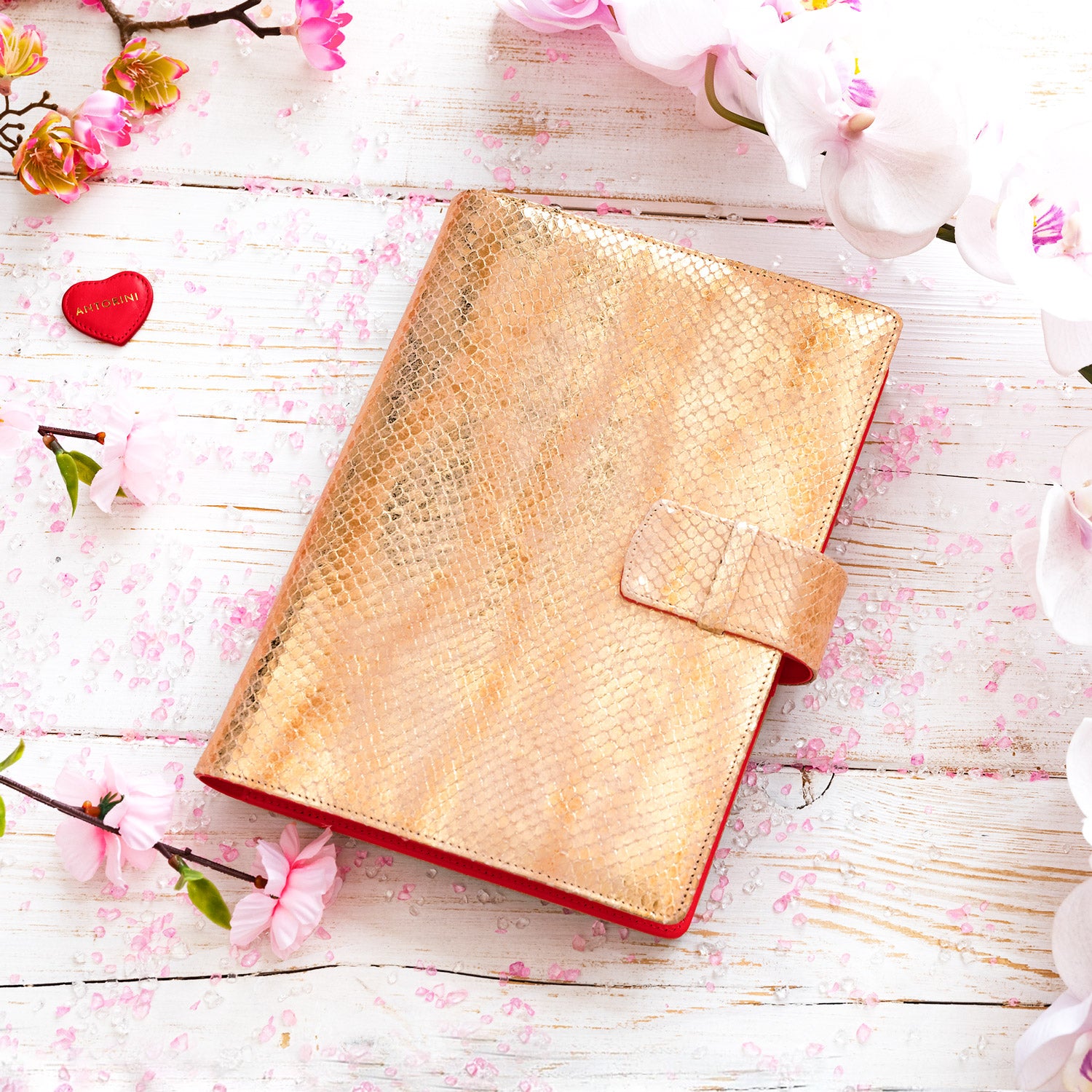 A5 Luxury Women's Diary 2023 Without Ring Binder Mechanism, Gold ...