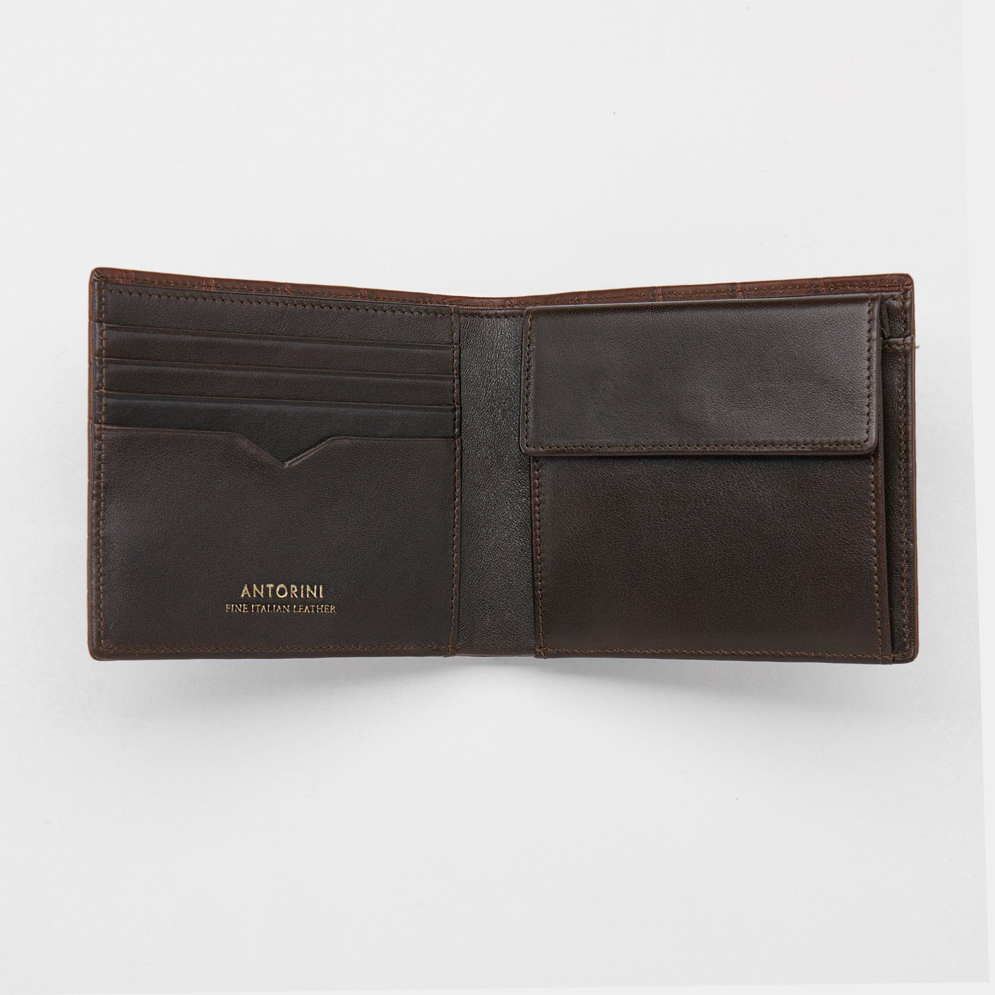 Men's Wallet ANTORINI Excellence in Brown Crocodile Leather – ANTORINI®